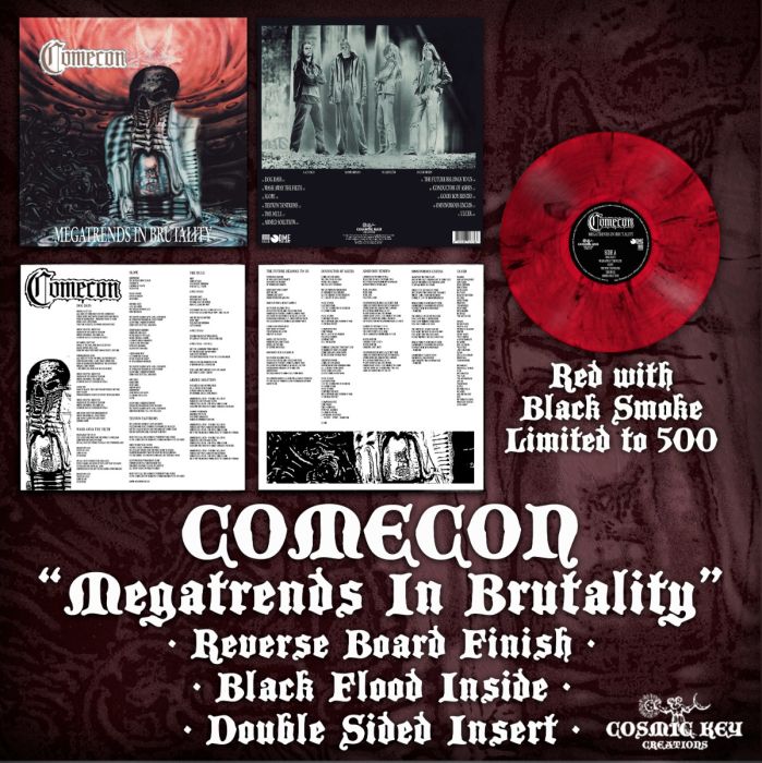 Comecon - Megatrends In Brutality - Red w/ Smoke Vinyl LP – Blastbeats Vinyl