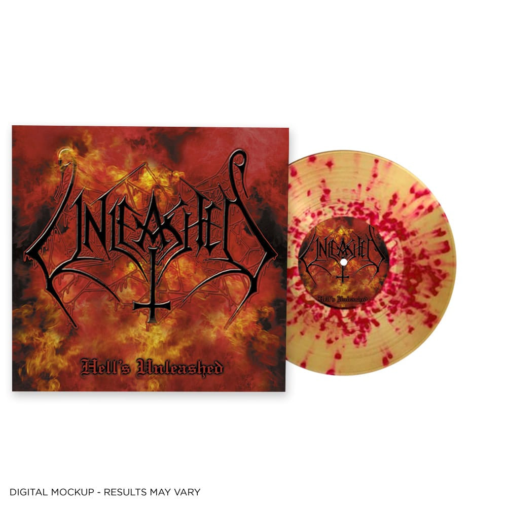 Unleashed - Hell's Unleashed - Yellow-Red Splatter Vinyl LP ...