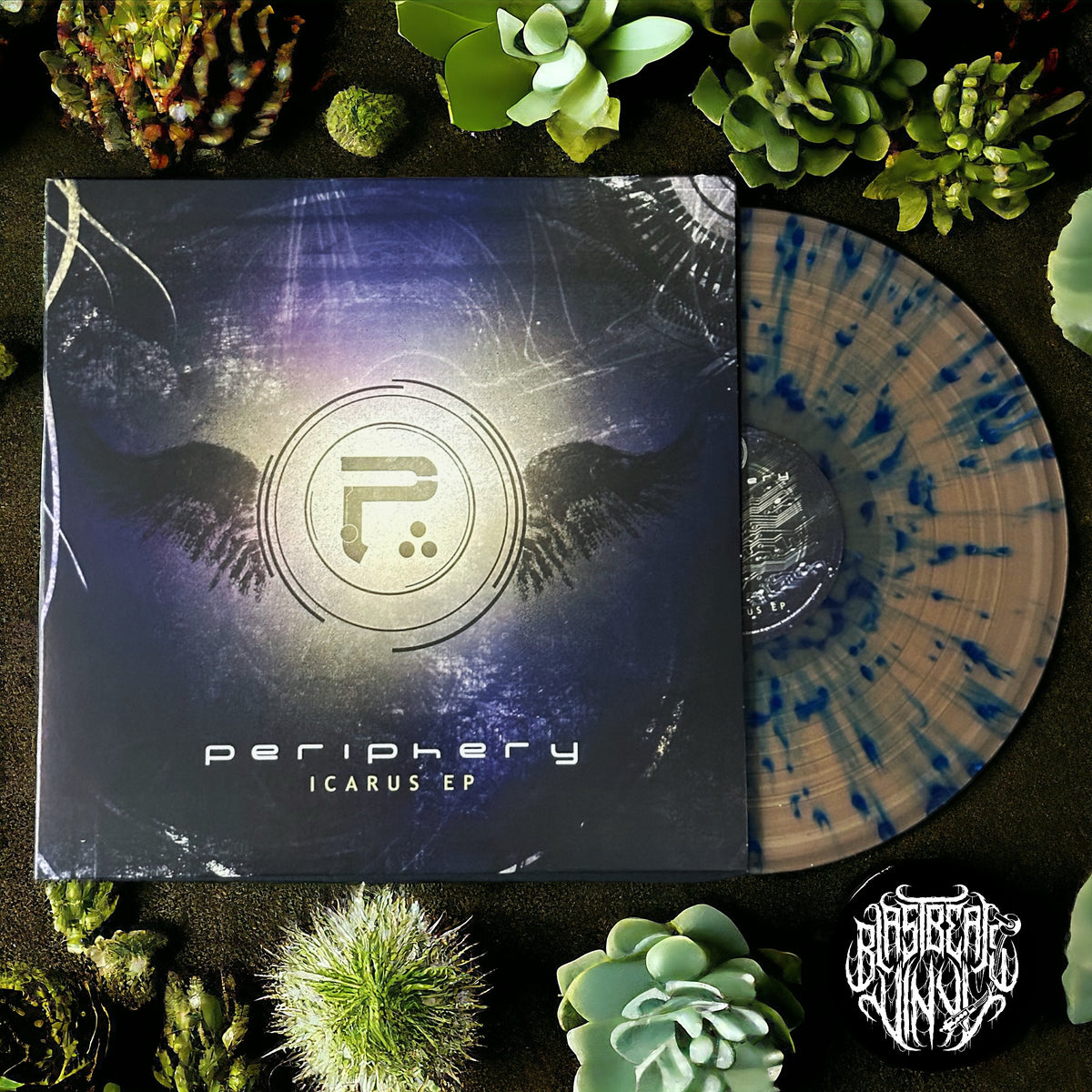 Periphery - Icarus - Tan w/ Cobalt Splatter Indie Exclusive Vinyl LP ...