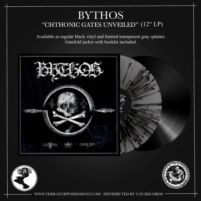 Bythos - Cthonic Gates Unveiled - Transparent Grey Splatter Vinyl LP ...